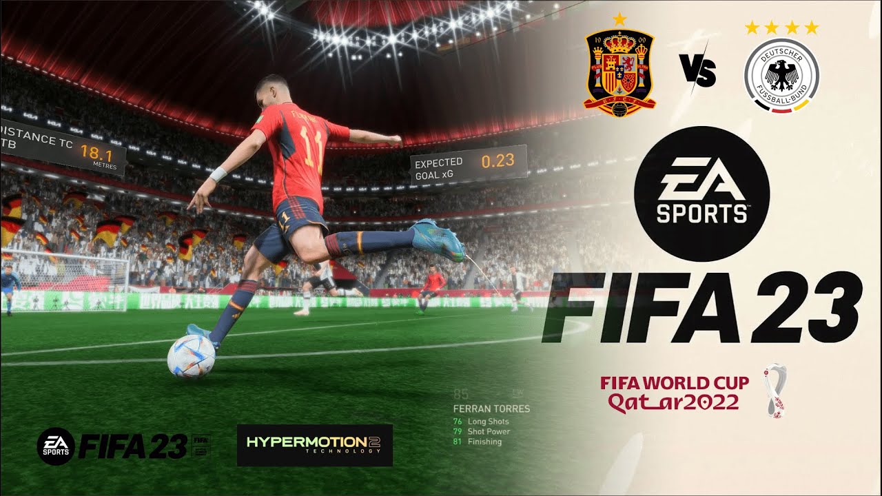 FIFA 23 HYPERMOTION 2 TECHNOLOGY | Review FIFA WORLD CUP 2023 SPAIN vs ...