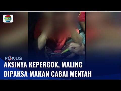 Kepergok Gondol Sekarung Cabai, Maling Dipaksa Makan Cabai Mentah hingga Motor Dibakar | Fokus