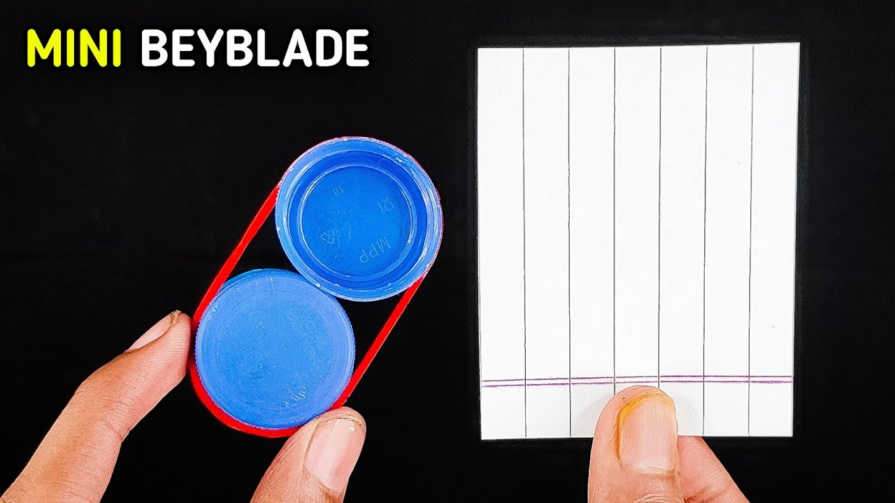 Mini Beyblade - Top 3 Fun Paper Toys - YouTube