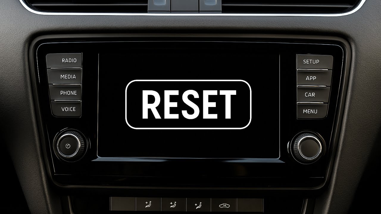 How To Reset Skoda Infotainment System MIB - YouTube