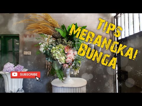 Sama Sama Belajar Merangkai Bunga Dengan Satu Vas Bunga - YouTube
