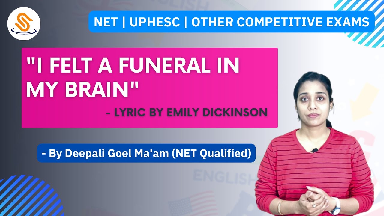 I felt a funeral in my brain - Lyric by Emily Dickinson | Deepali Maam ...