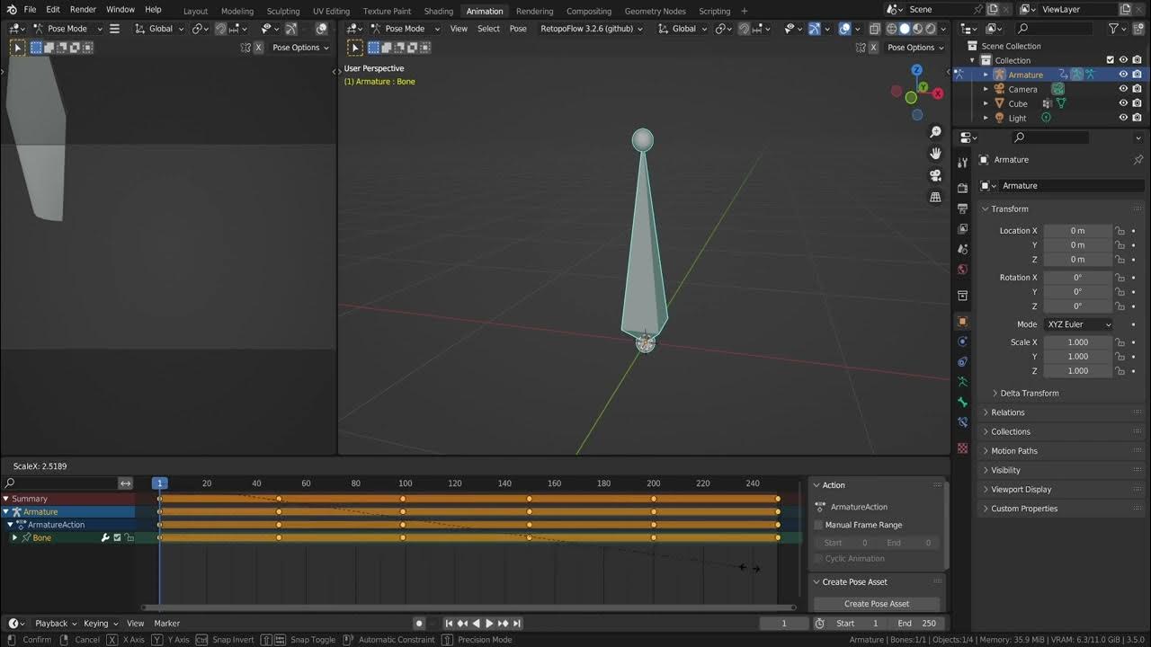 Scale Keyframes at Time Position - YouTube
