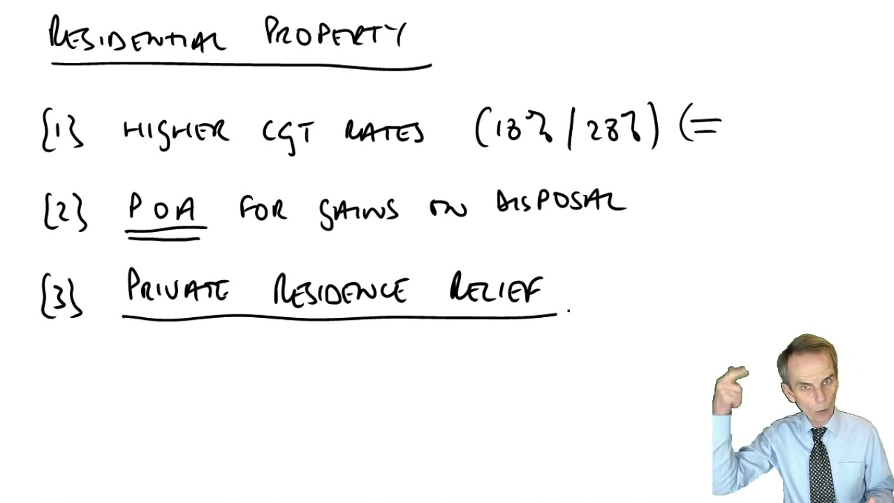 (Principal) Private Residence Relief - ACCA Taxation TX-UK lectures ...