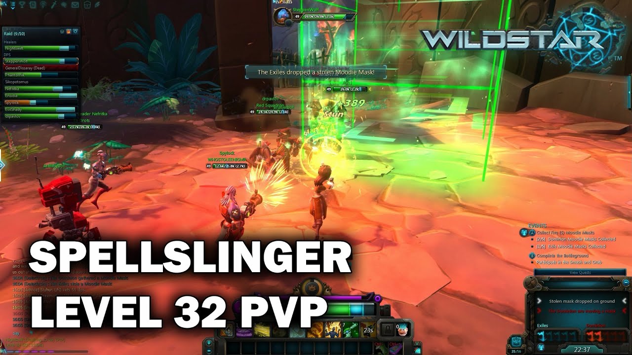 WildStar PvP Gameplay - Level 32 Spellslinger Healer - YouTube