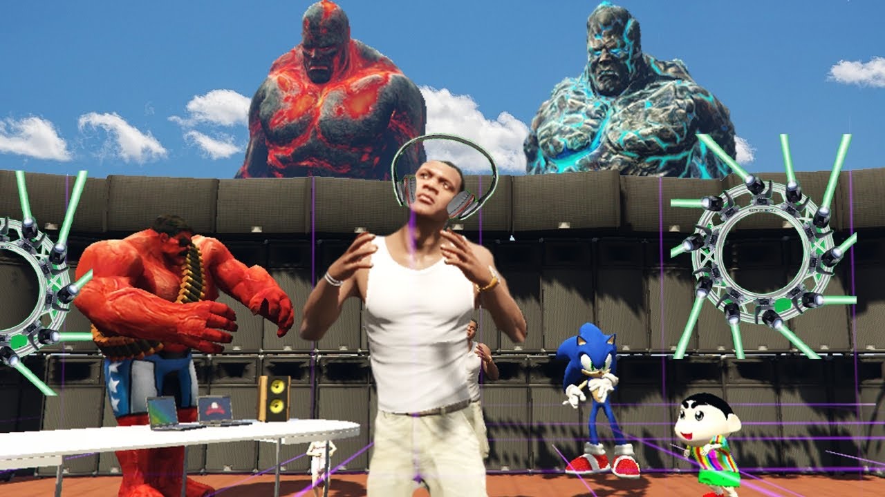 Franklin pukki buy world biggest DJ and red hulk dancing - YouTube