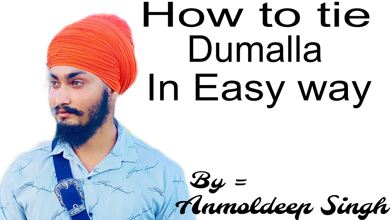 How to tie Tiger style Dumalla in easy way. #goldastar, #turban, # ...
