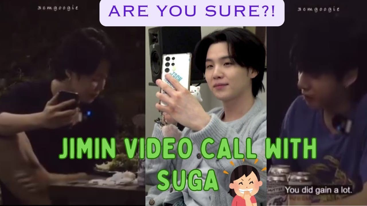 Are you sure?! | Jimin and Jungkook video calling Suga📱🎧| Episode 1&2 ...