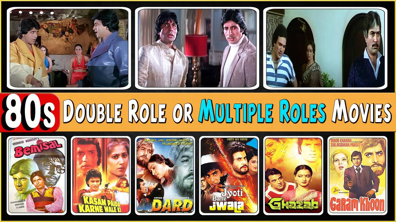 80s Bollywood Actors Double Role or Multiple Roles Movies | Greatest ...