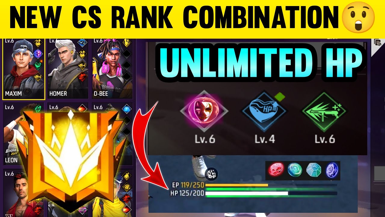 CS RANK BEST CHARACTER COMBINATION 😲- - YouTube