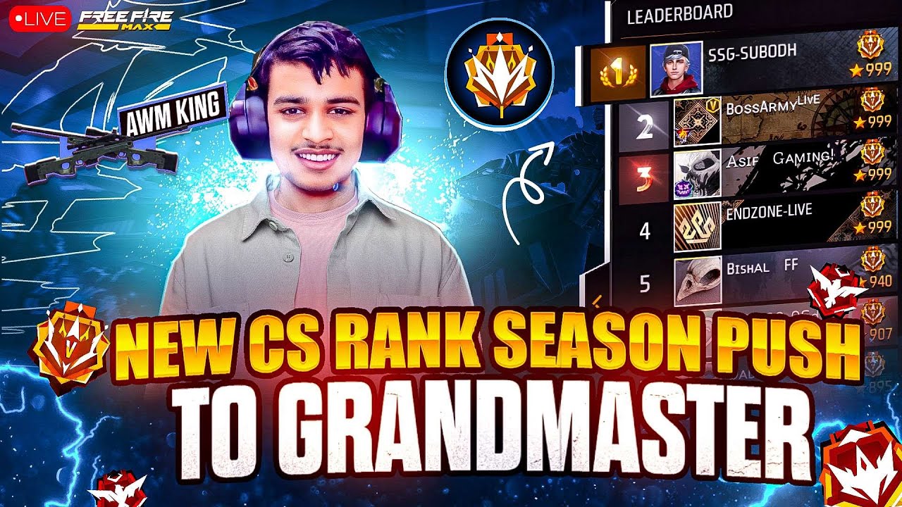 PUSH WITH REGION TOP 1 PLAYER - LATE NIGHT STREAM | FREEFIRE LIVE # ...