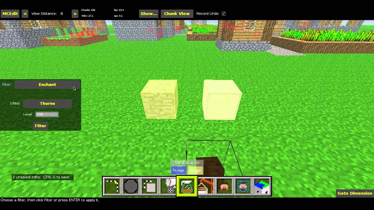 MCEdit Tutorial - Custom Enchants - YouTube
