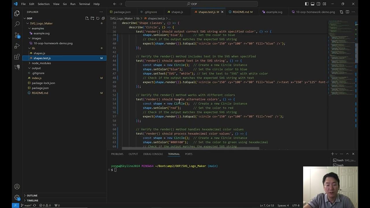 Object-oriented Programming Challenge: SVG Logo Maker - YouTube