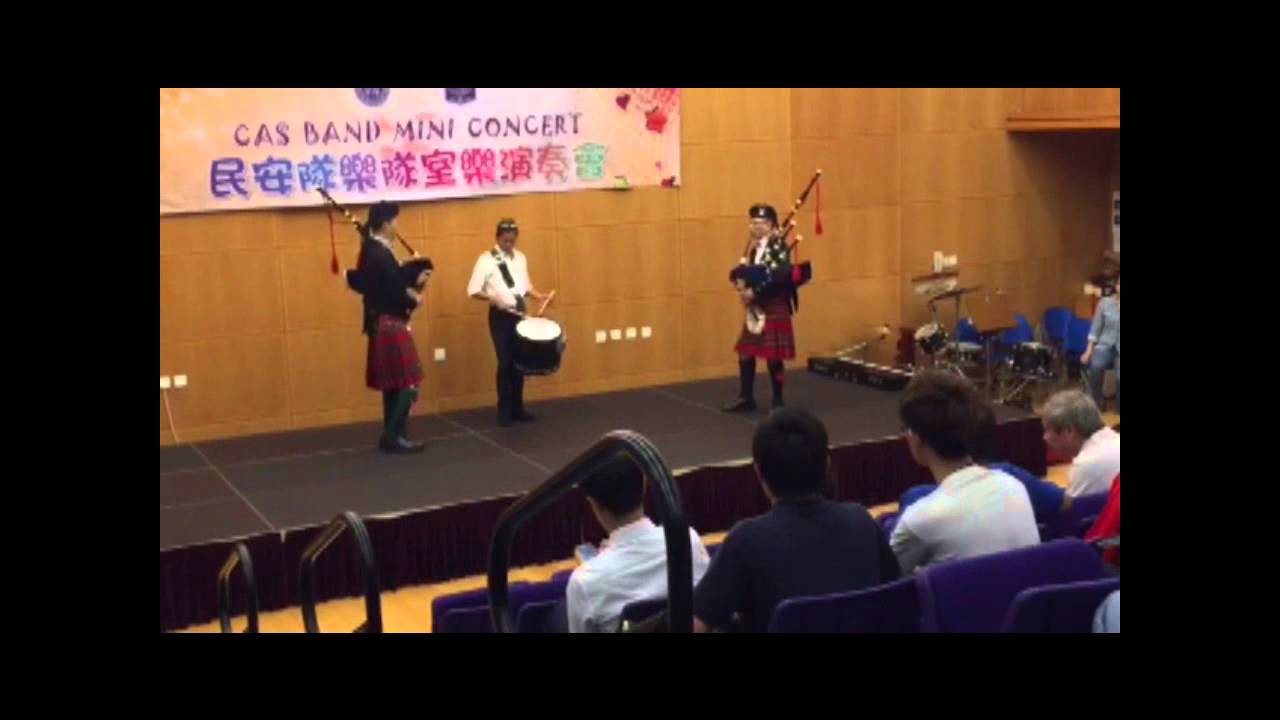 CAS BAND MINI CONCERT 2014-GUESTS PIPER & DRUMMER - YouTube