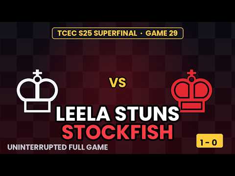 Leela STUNS Stockfish! | TCEC Season 25 Superfinal Game 29