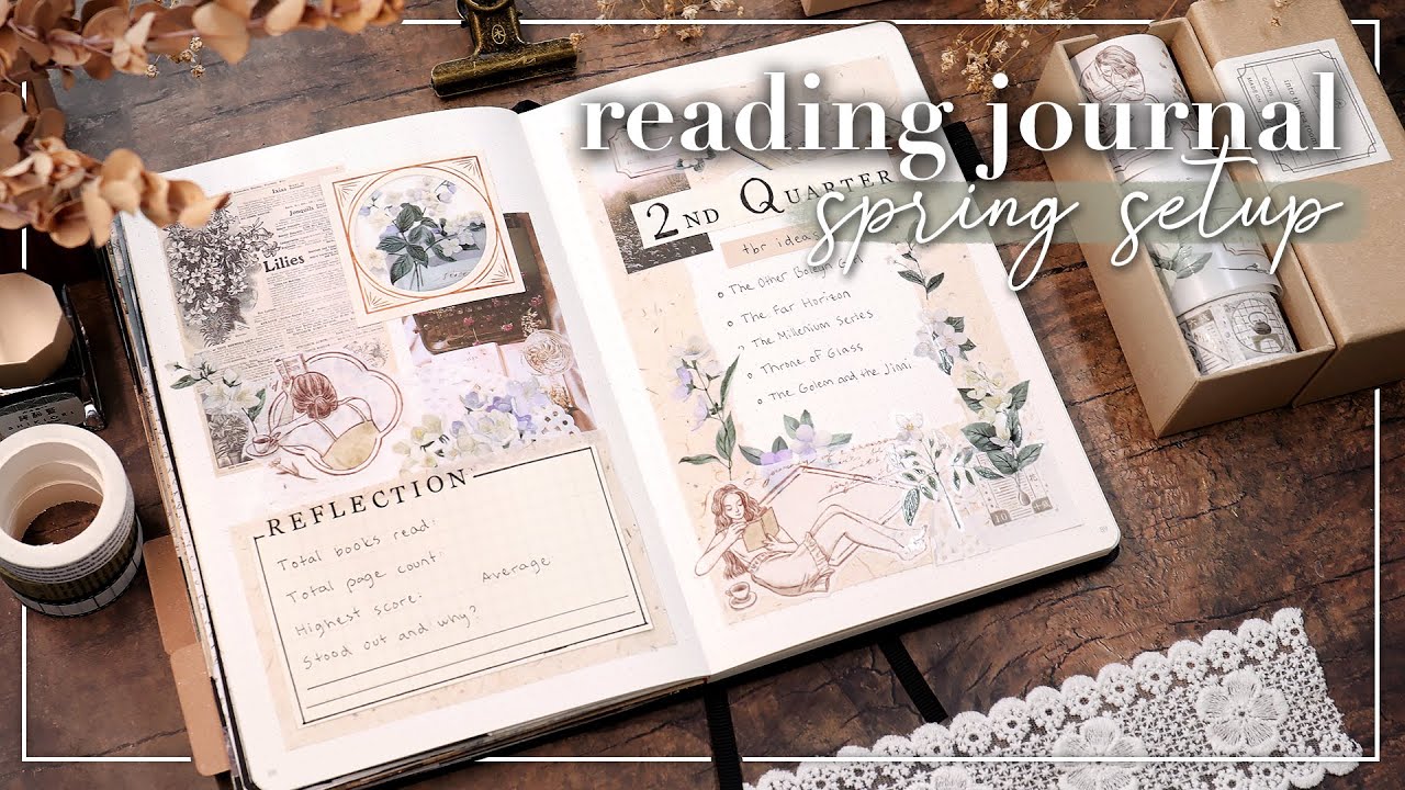 📚 Reading Journal Setup for Spring // 2nd Quarter Layout & Books - YouTube