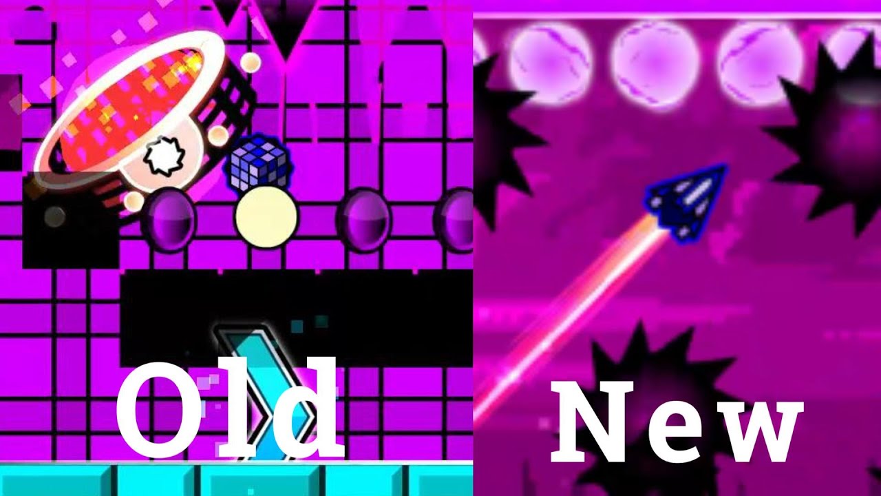 The lost level Old vs New (My first Geometry Dash level) - YouTube