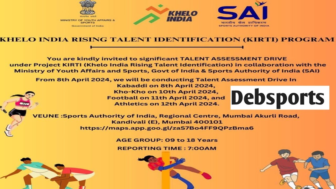 Sports Authority of india(SAI)and Khel India Rising Talent ...