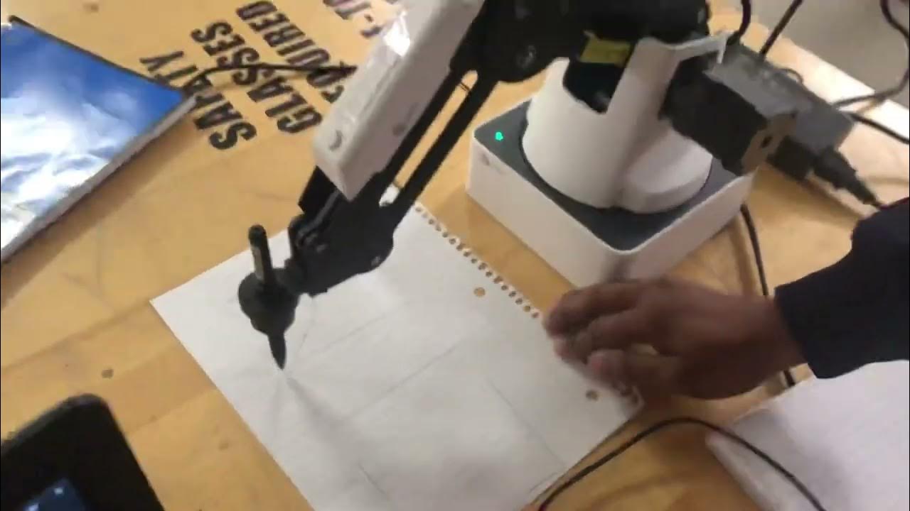 Robotics Lab-1: Robot writing letters - YouTube