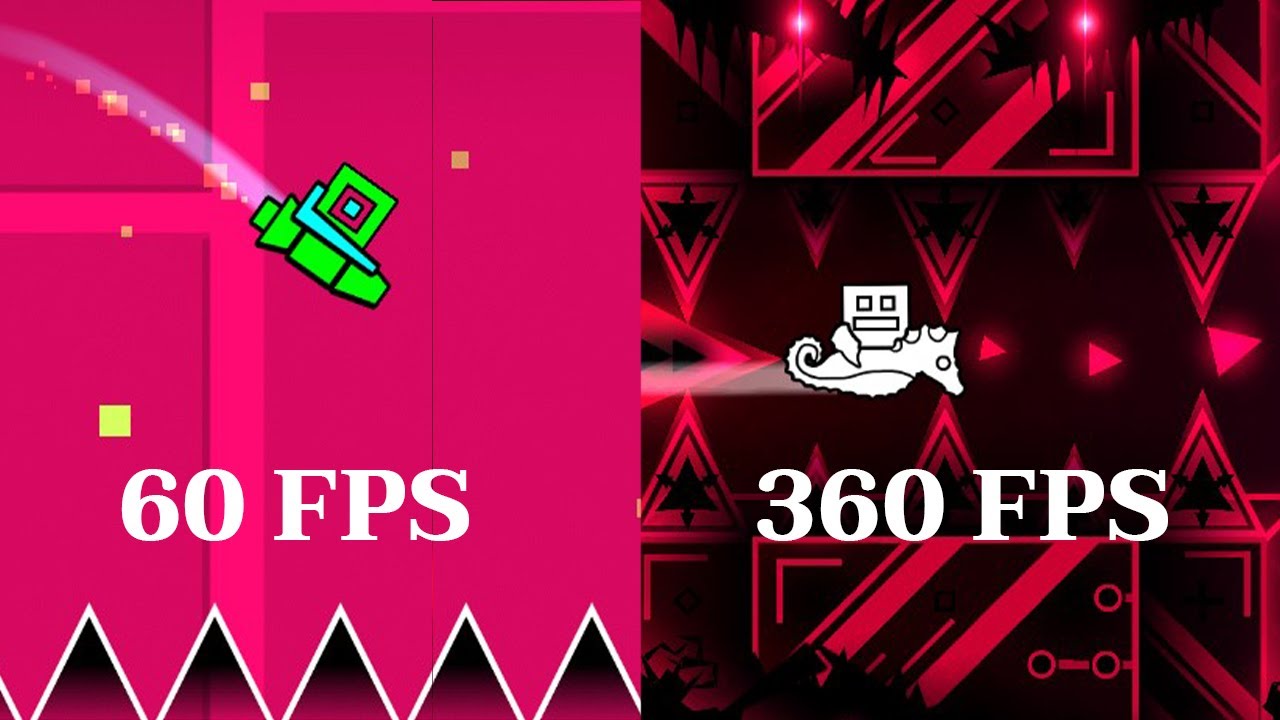 When you switch to 360 FPS | Geometry Dash - YouTube