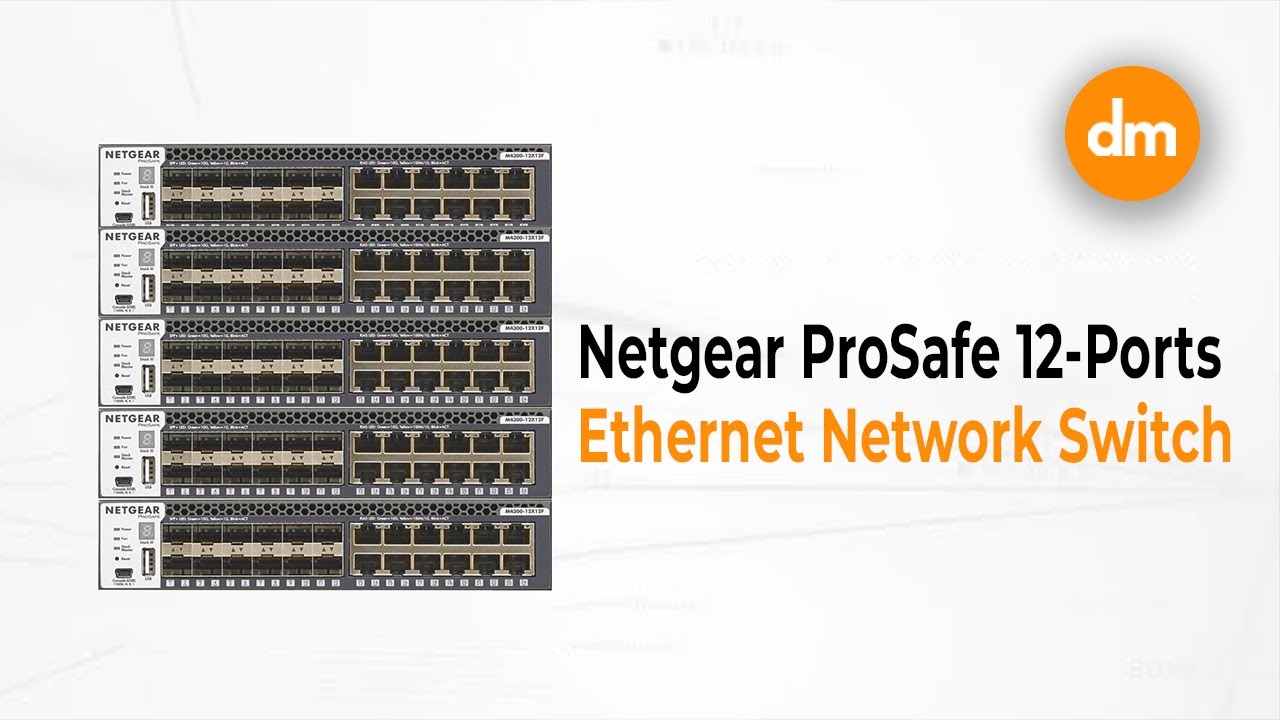 Netgear ProSafe XSM4324S 12-Ports Network Switch | ProSafe XSM4324S Network Efficiency - YouTube