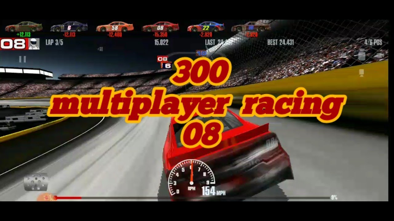 Stock cars racing : multi player racing 300 - YouTube