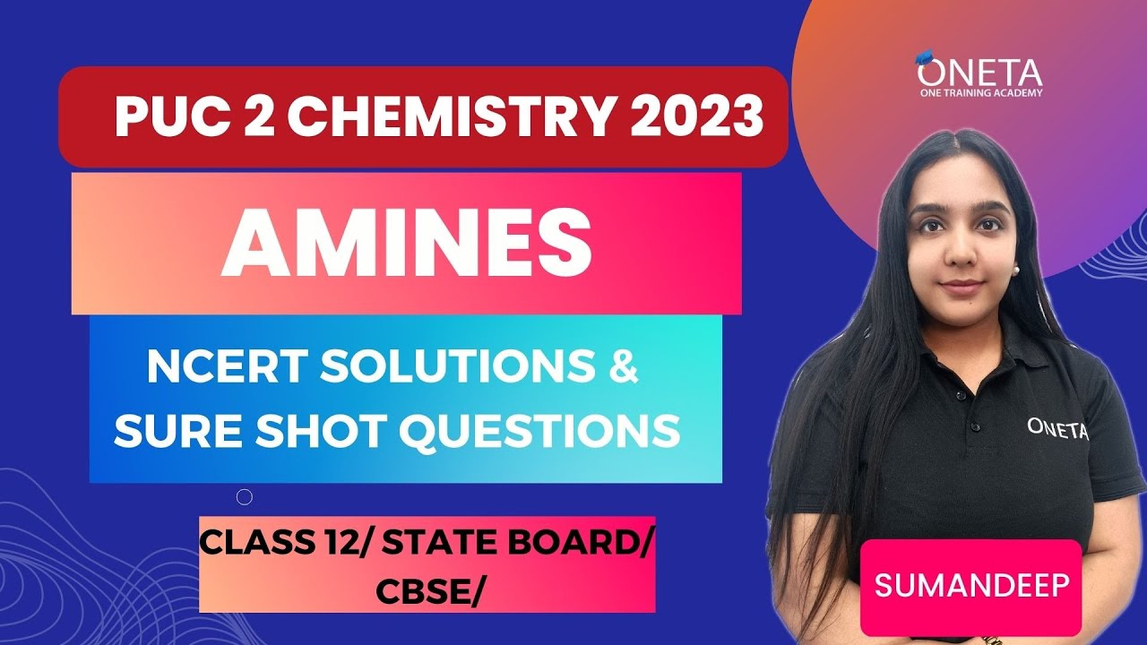 Amines | NCERT Solutions | One Shot | Chemistry with Suman Ma'am ...