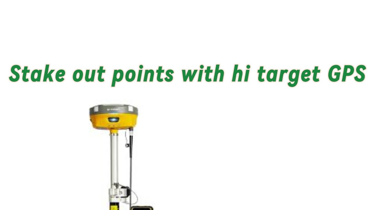 Hi target GPS stake out|Hi target how to set and stake|Hi target gps ...