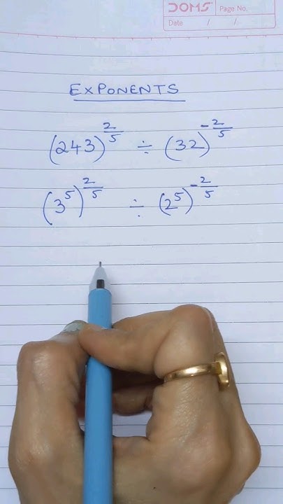 Exponents and Powers how to evaluate Exponents #shorts # ...