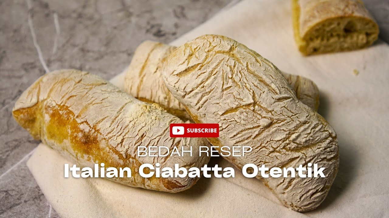Resep Italian Ciabatta yang Otentik | Tanpa diuleni | Dengan 10% Olive ...