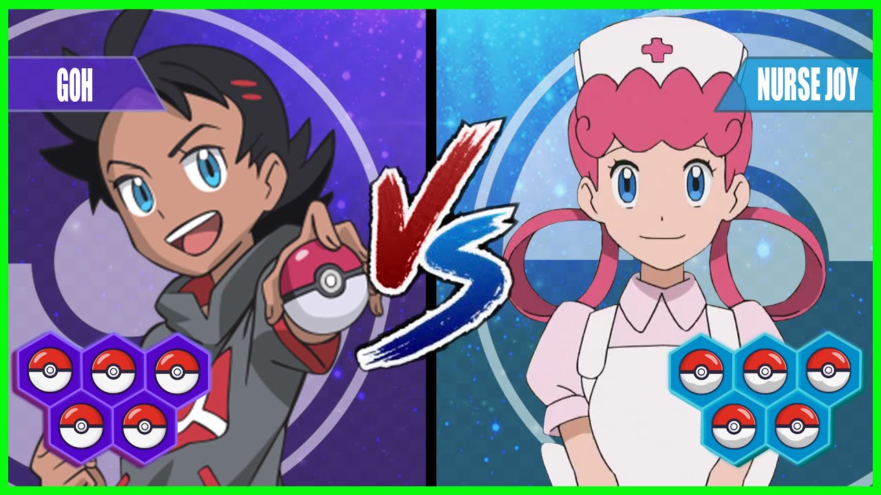 Pokémon Battle Pedia: Goh Vs Nurse Joy - YouTube