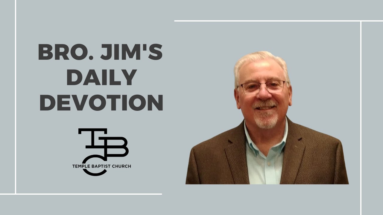 Bro Jim's Devotion Christi For Us Thursday March 27, 2025 - YouTube