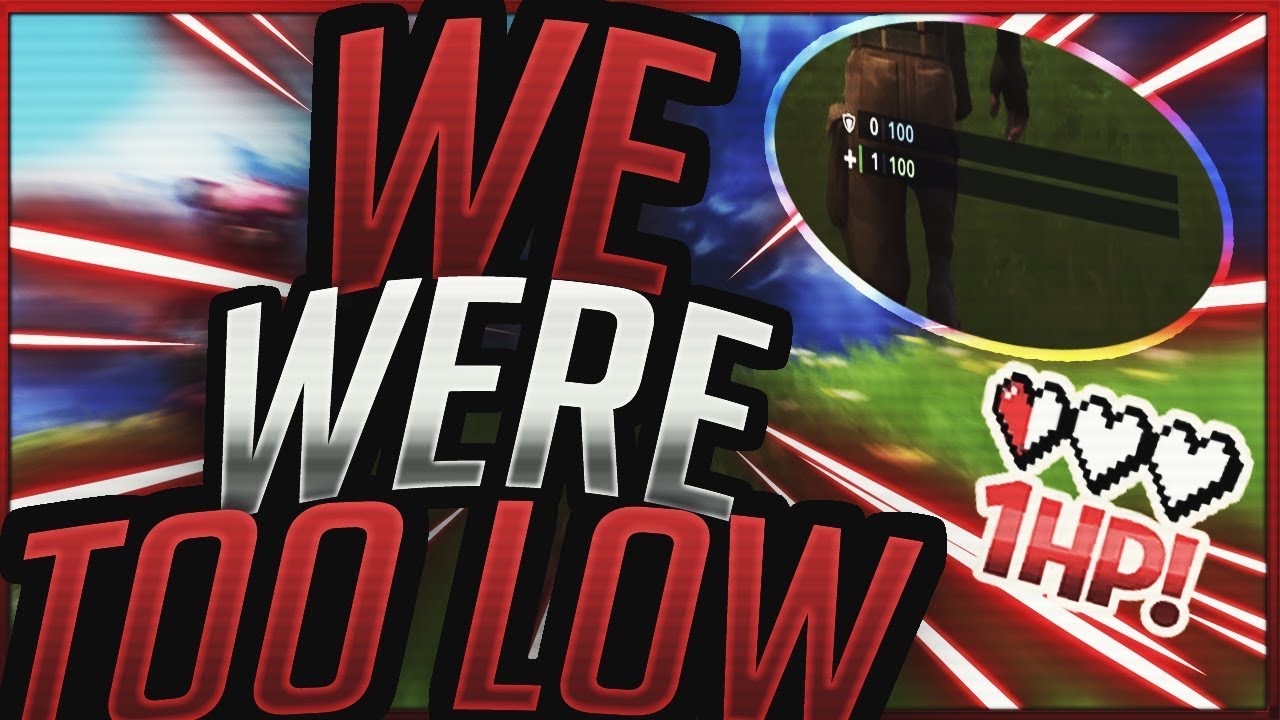 WE WERE TOO LOW TOO WIN THIS!!!|Fortnite Battle Royale - YouTube