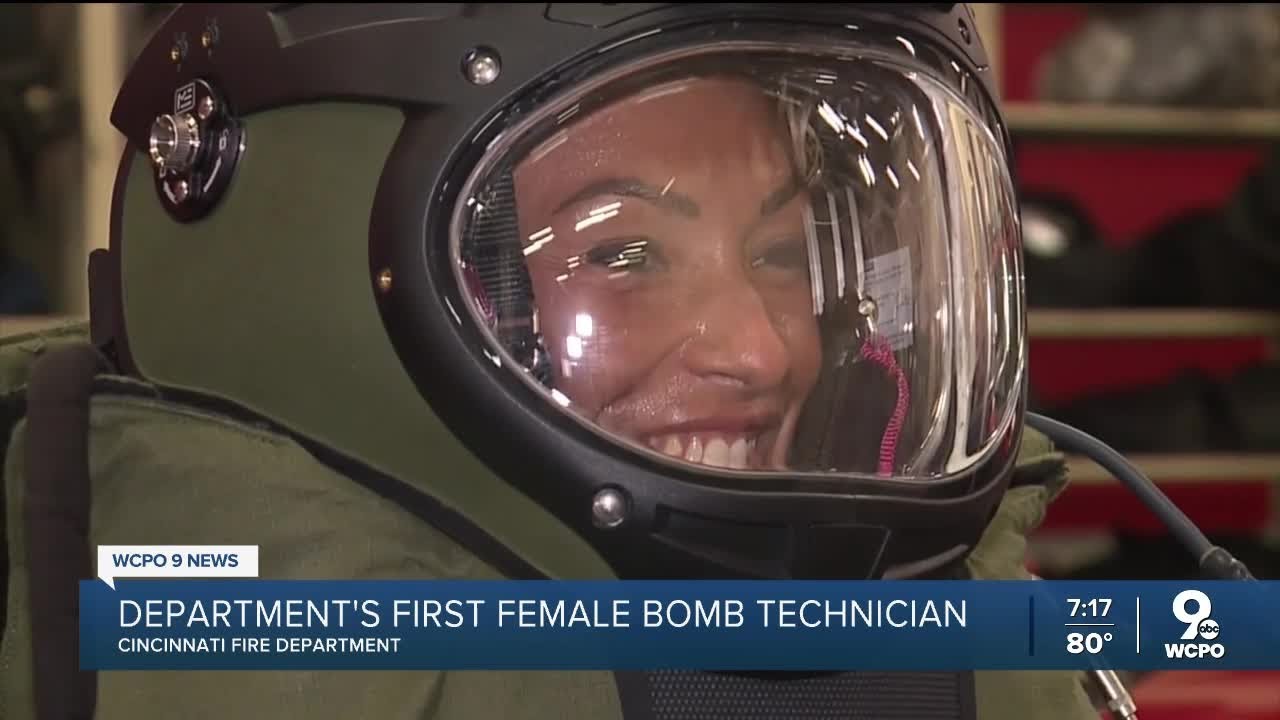 Cincinnati Fire Department gets first female bomb technician - YouTube