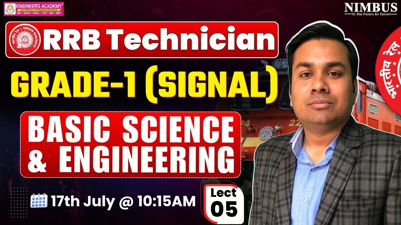Basic Science & Engineering For RRB Technician Grade-1 Exam | Basic Science & Engineering PYQ ...