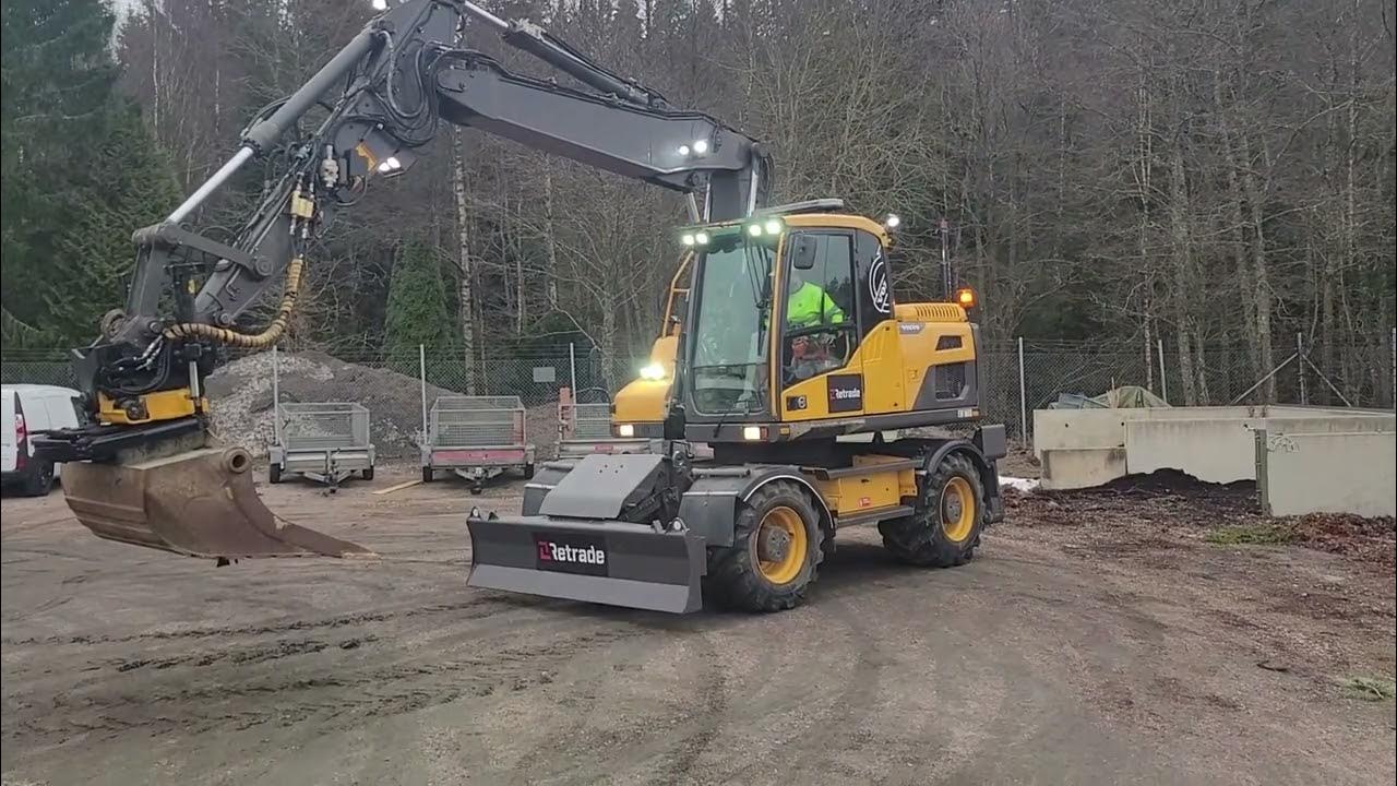 VOLVO EW 160 D Hjulgrävare med grävsystem 3 D 2014 / Excavator finns på ...