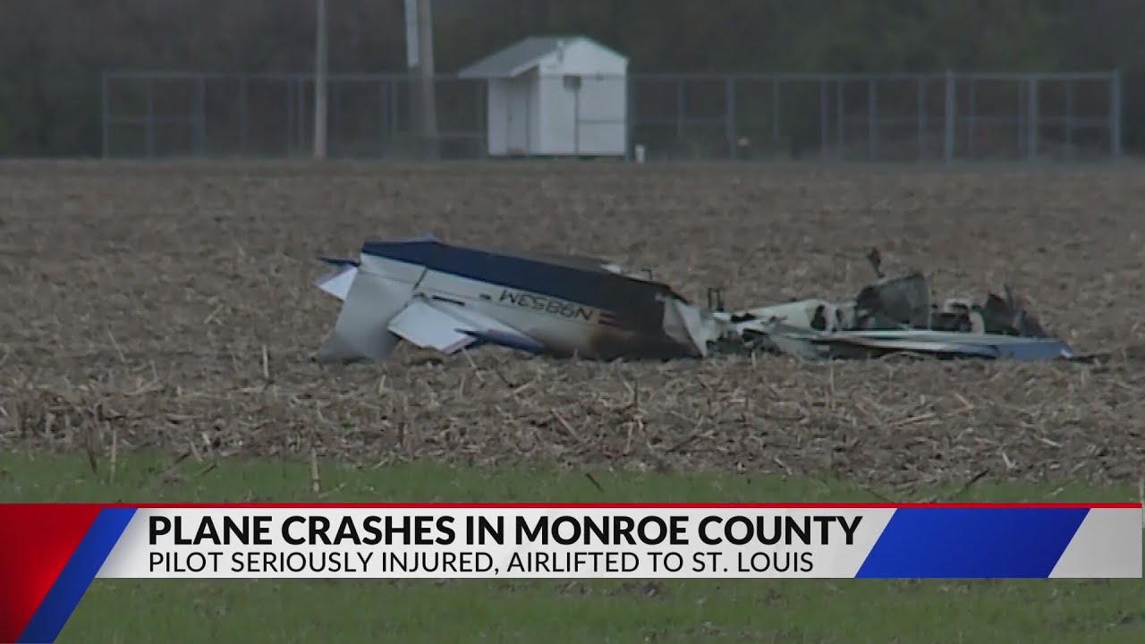 Man severely injured in plane crash in Monroe County - YouTube