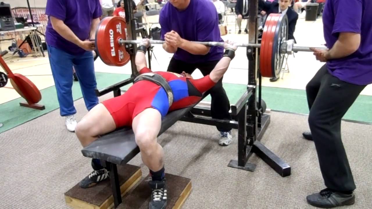 Phil Richard (M1 - Equipped) 216kg British Record Benchpress - YouTube