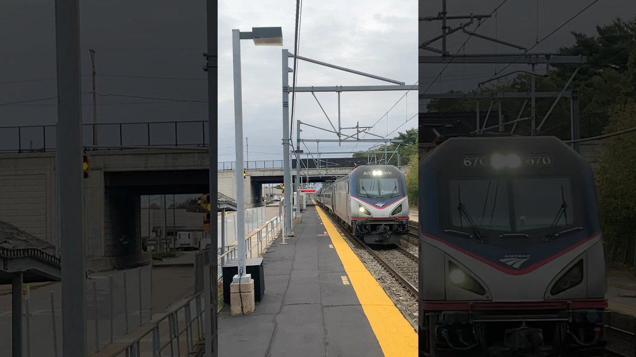 Amtrak 670 leads 87 - YouTube