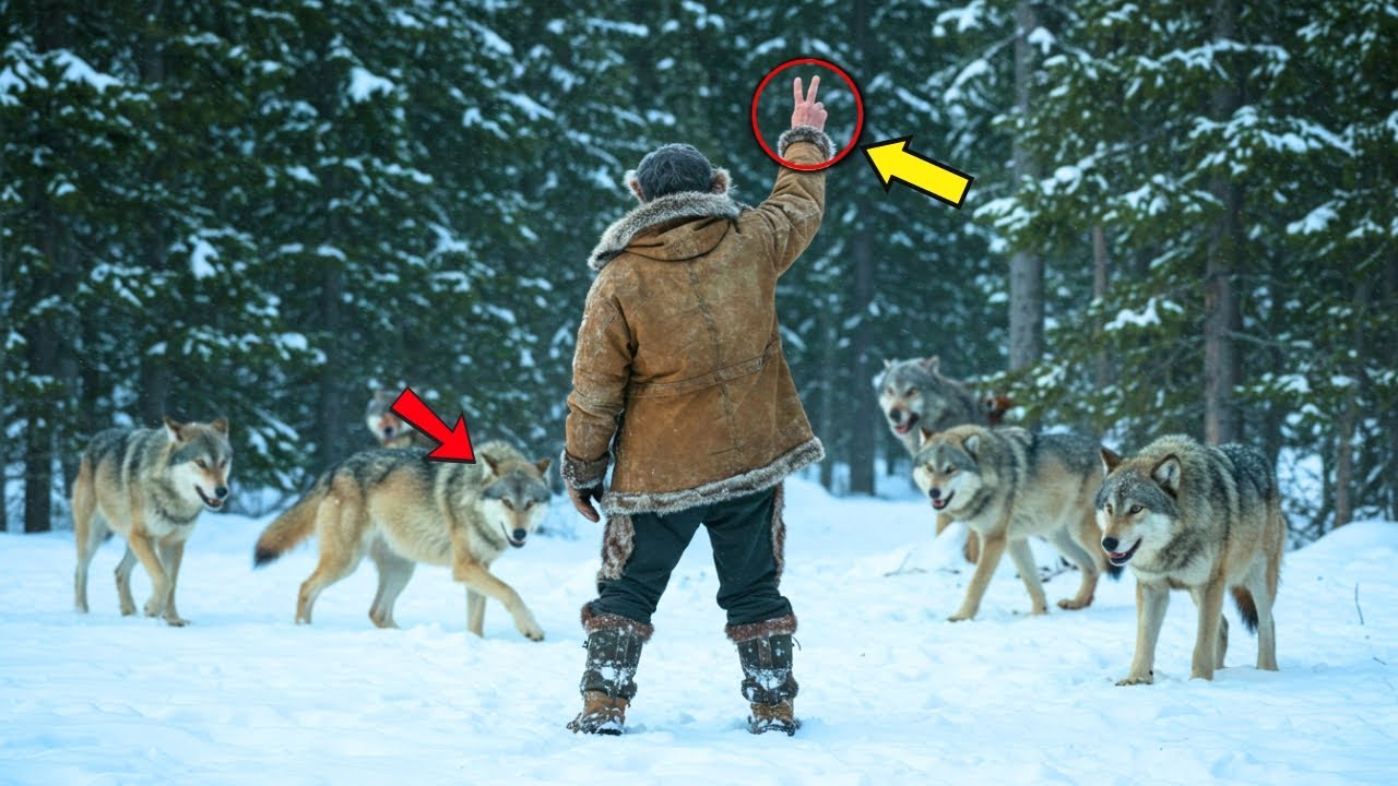 78-Year-Old Man Surrounded by Pack of Wolves in Alaska, Until He Made ...