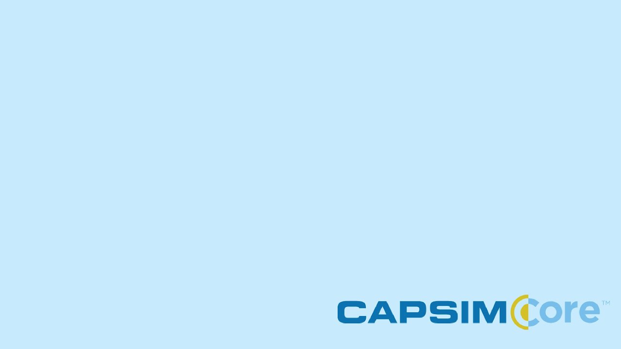 CapsimCore Simulation - Entry-Level Business - YouTube
