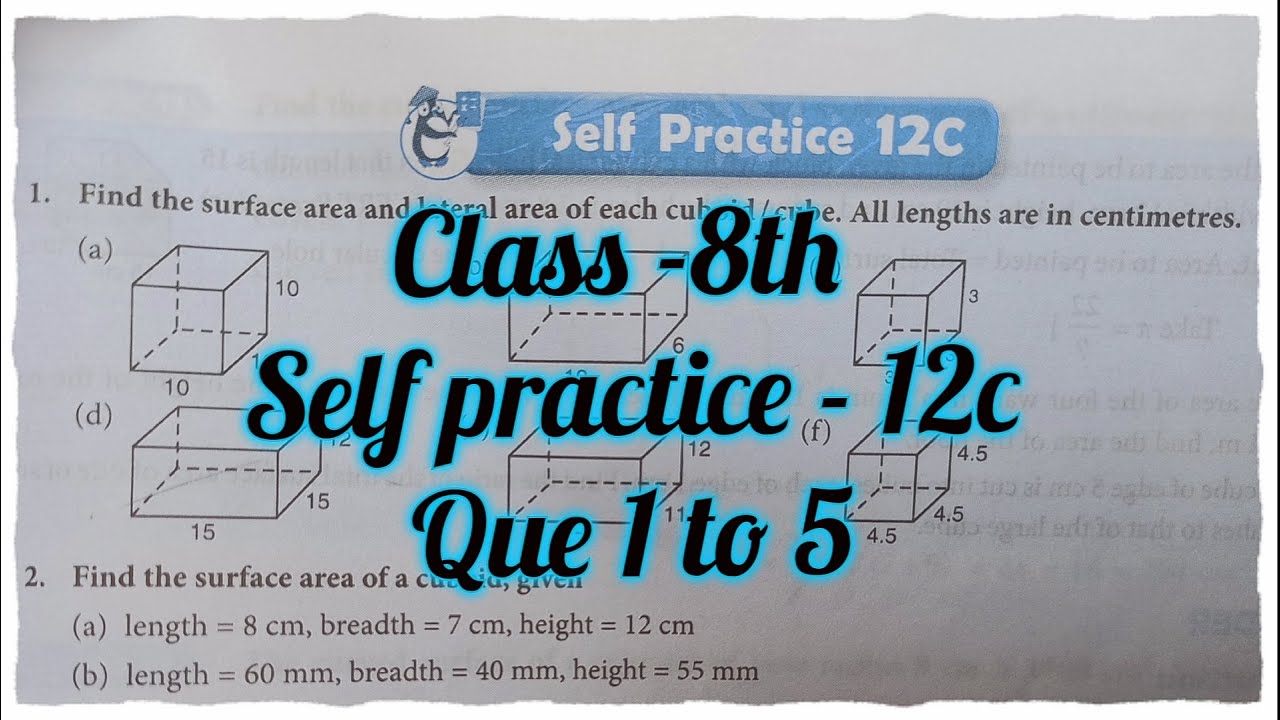 new learning composite mathematics class 8 self practice 12c| schand ...