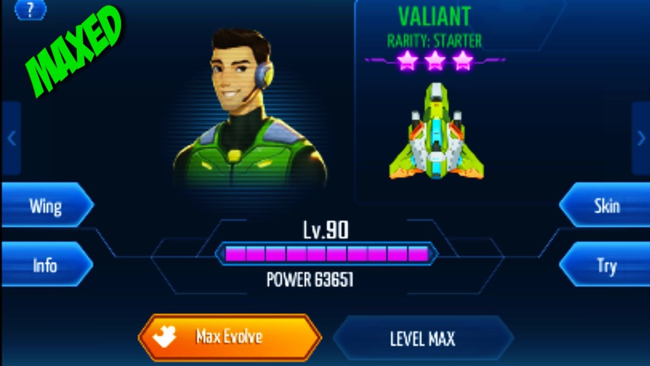 Maxed ship Valiant " galaxy invaders:alien shooter - YouTube