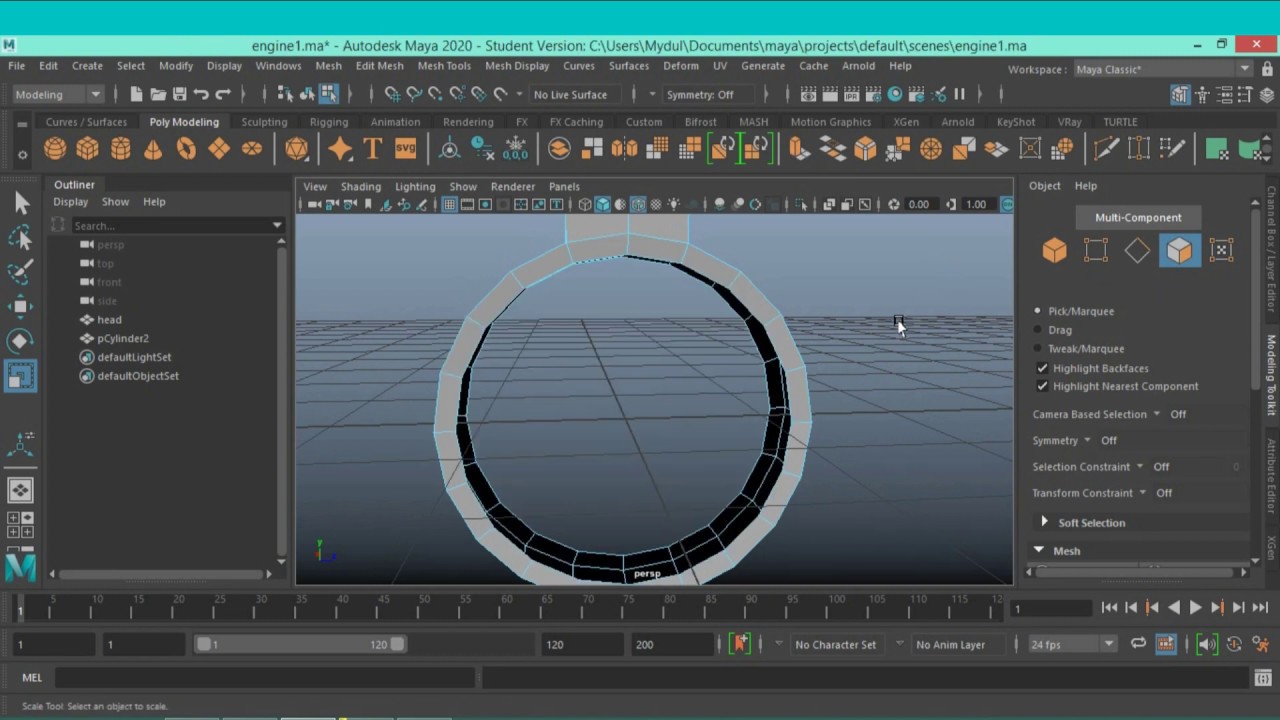 Modeling an Engine in Maya part-01 - YouTube
