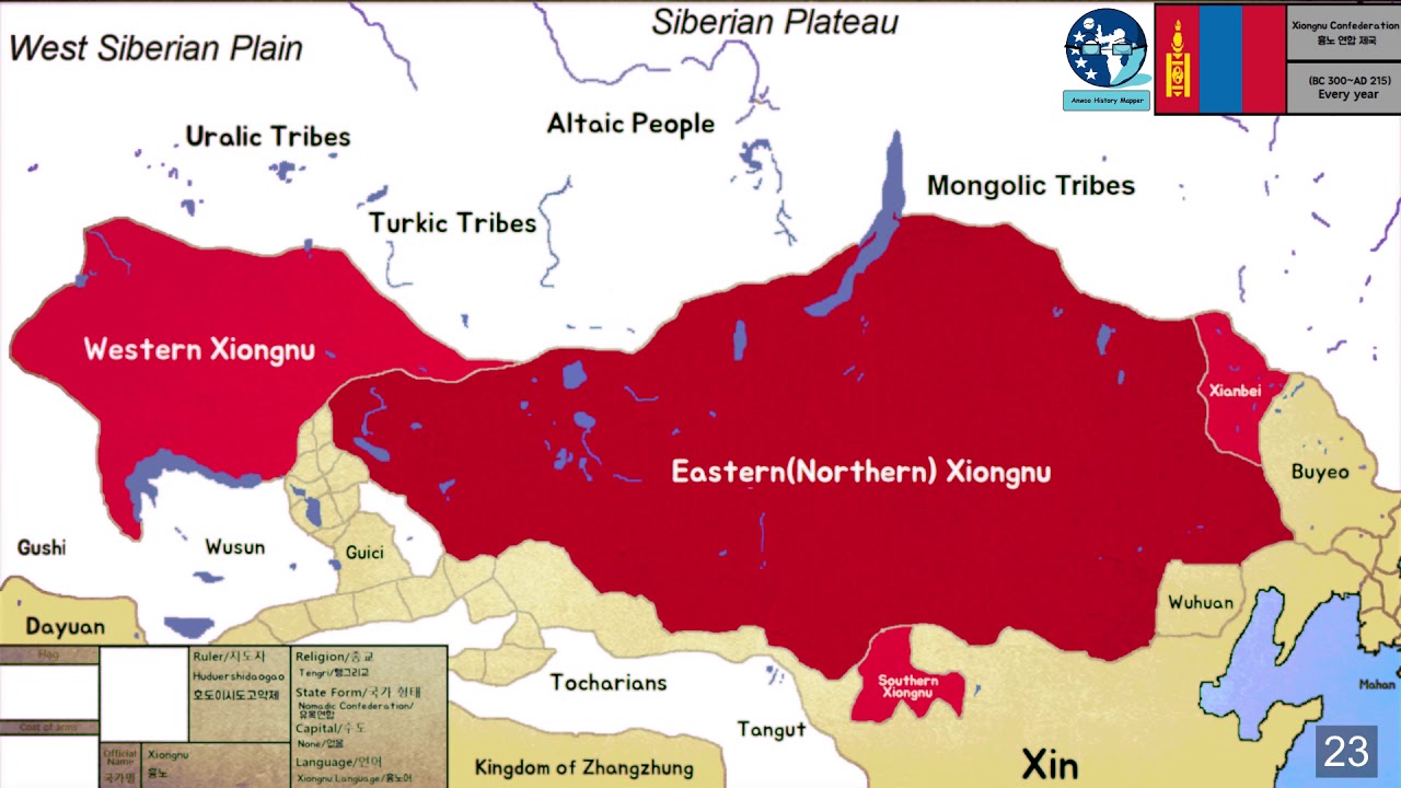 Xiongnu Empire Map