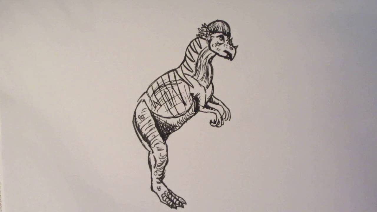 How to Draw Pachycephalosaurus from Jurassic World the Game. - YouTube