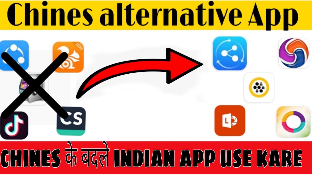 Chinese App Alternative in India | Best Alternative Apps for Chinese ...