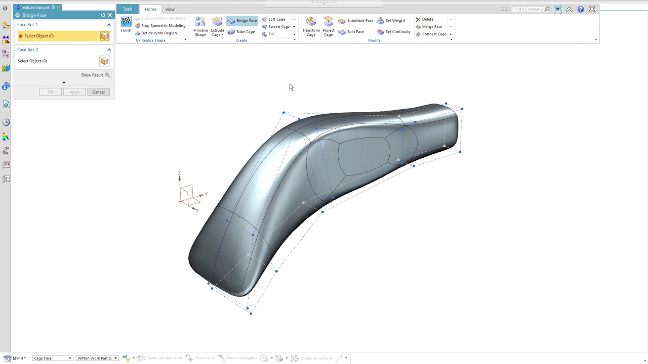 NX Realize Shape - YouTube