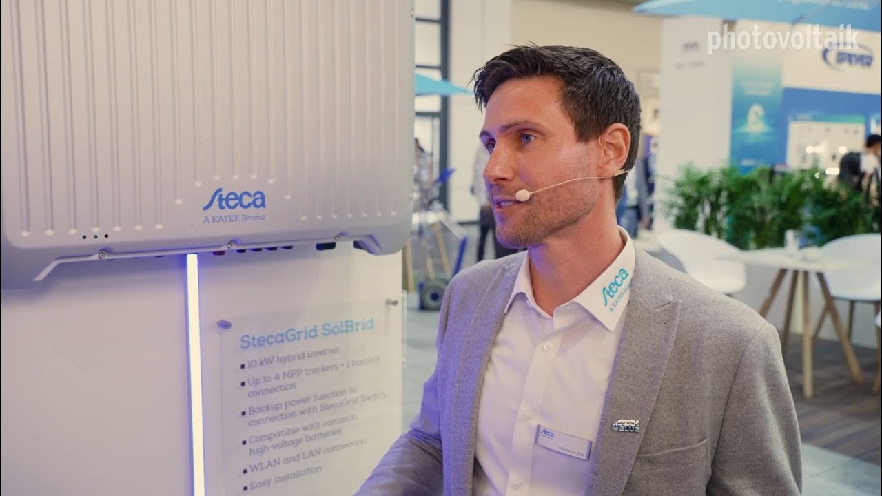 Steca: Neuer Hybridwechselrichter und Wallbox - YouTube