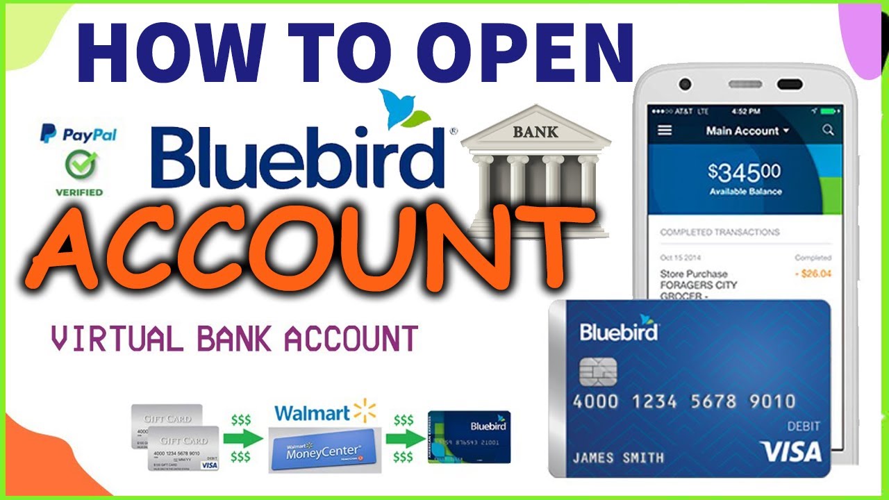 How to open OR CREATE bluebird BANK ACCOUNT PROPERLY 2022 ? - YouTube